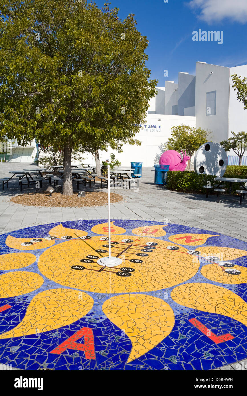 Sundial at the Miami Children's Museum, Miami, Florida, USA Stock Photo ...