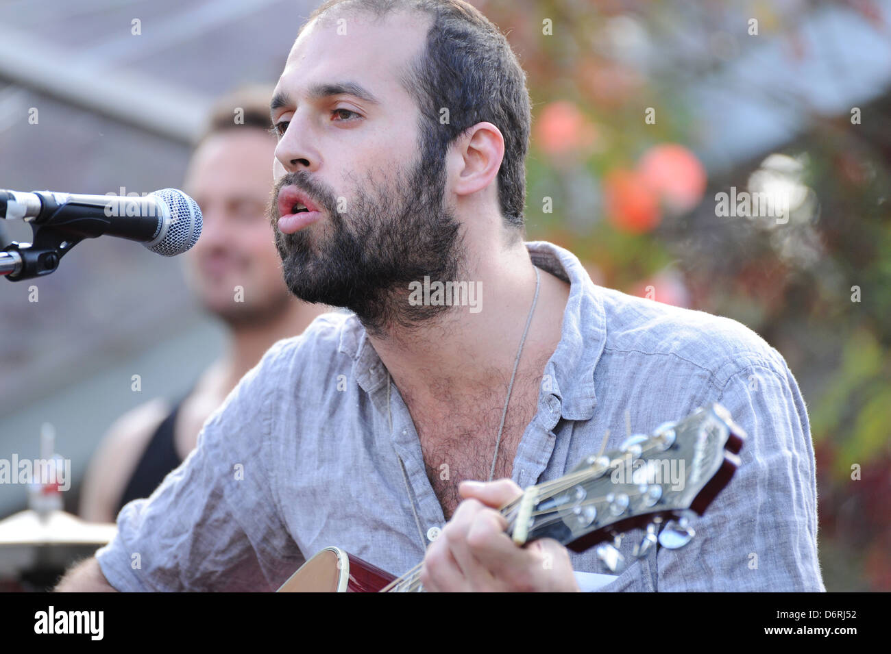 Crystal Fighters playing the MAIN STAGE at the Moseley Folk Festival in ...