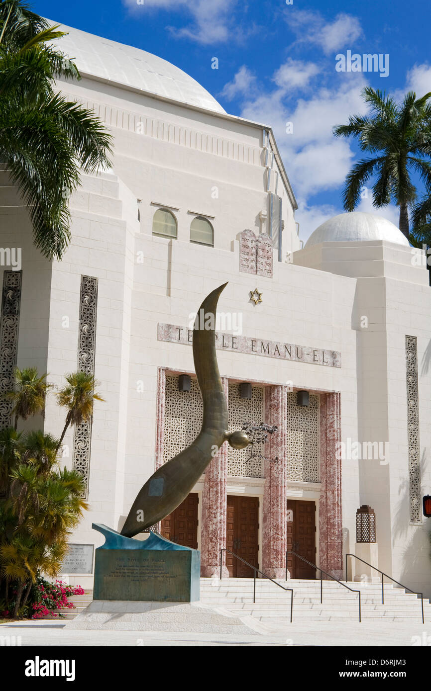 Temple Emanu-el, Miami Beach, Florida, USA Stock Photo - Alamy