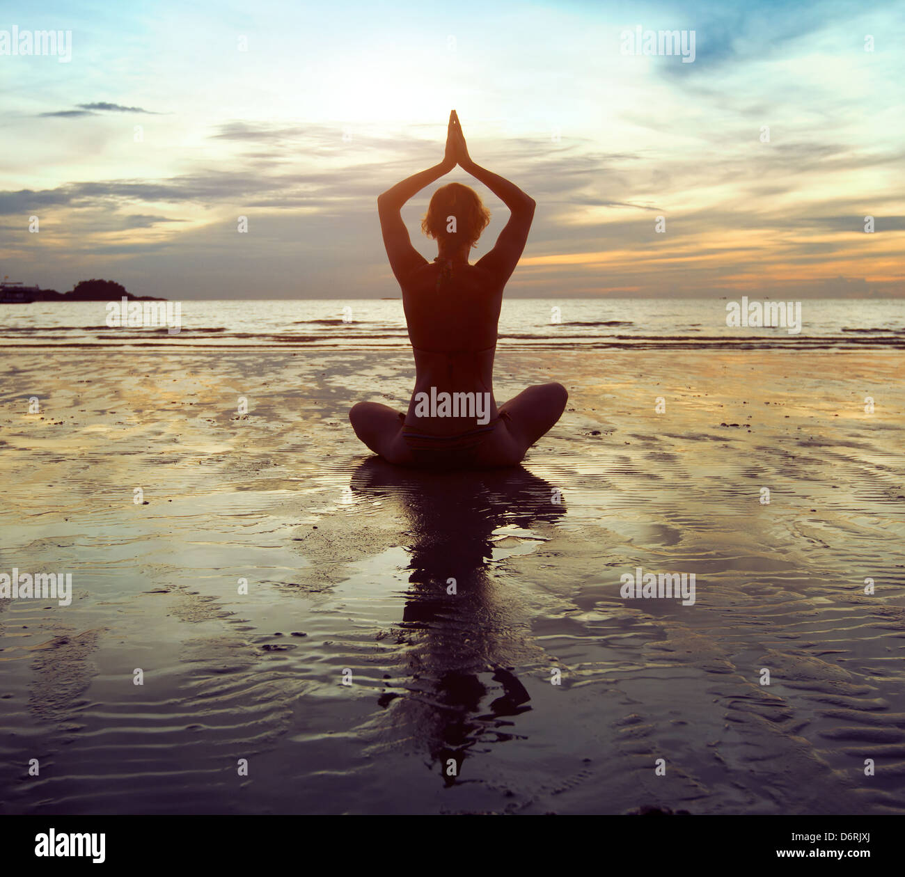 stress and meditation Stock Photo - Alamy