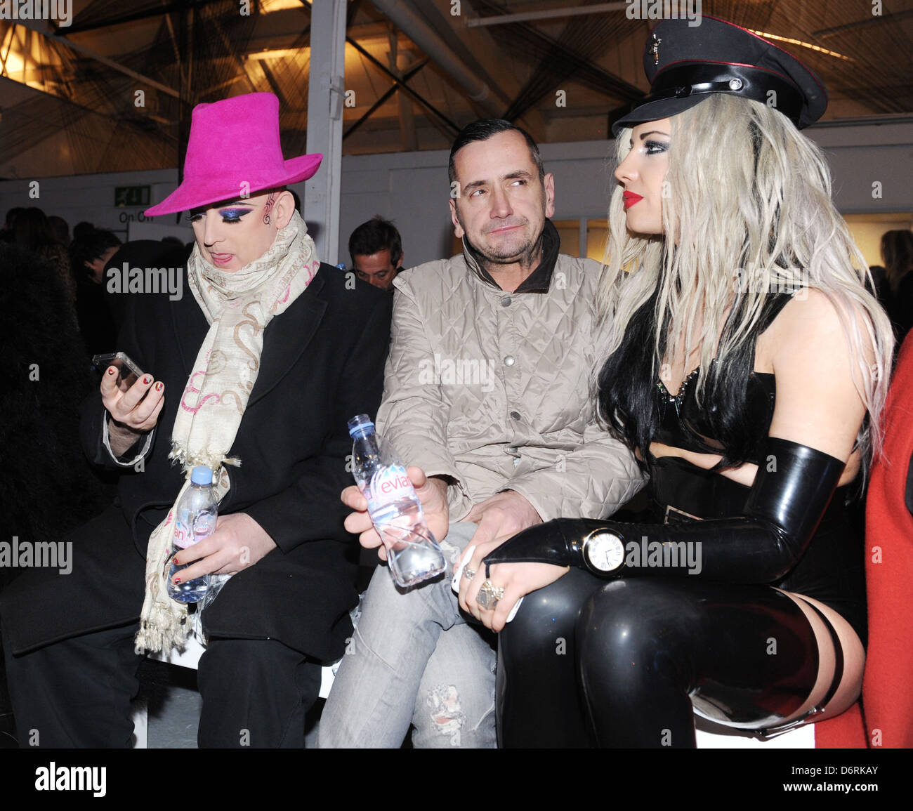 Boy George and Lady Lloyd London Fashion Week A/W 2011 - Pam Hogg ...