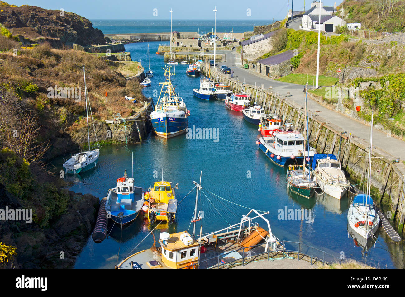 Amlwch Port Anglesey North Wales UK Stock Photo - Alamy