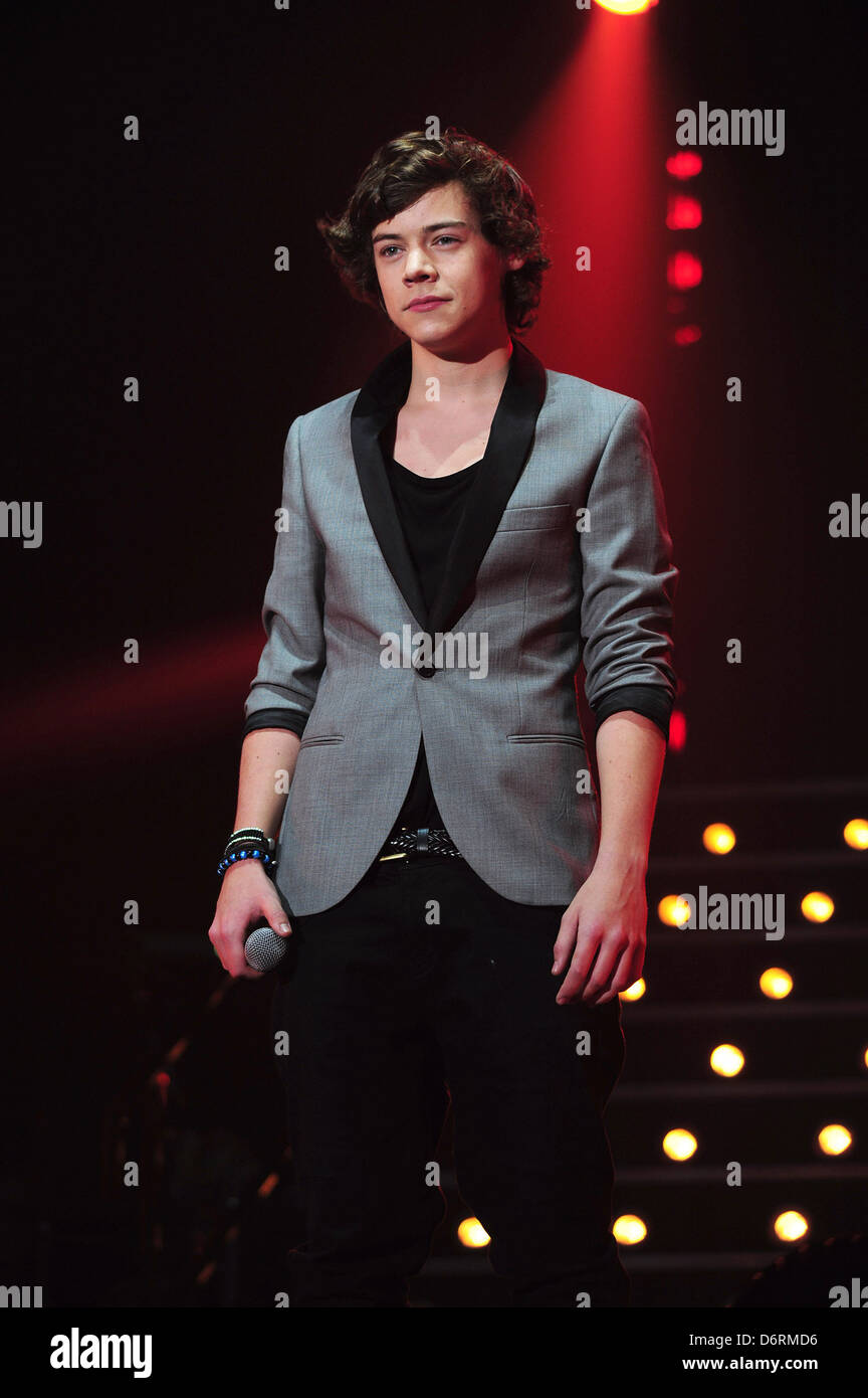 Harry Styles from One Direction The opening night of 'The X Factor ...