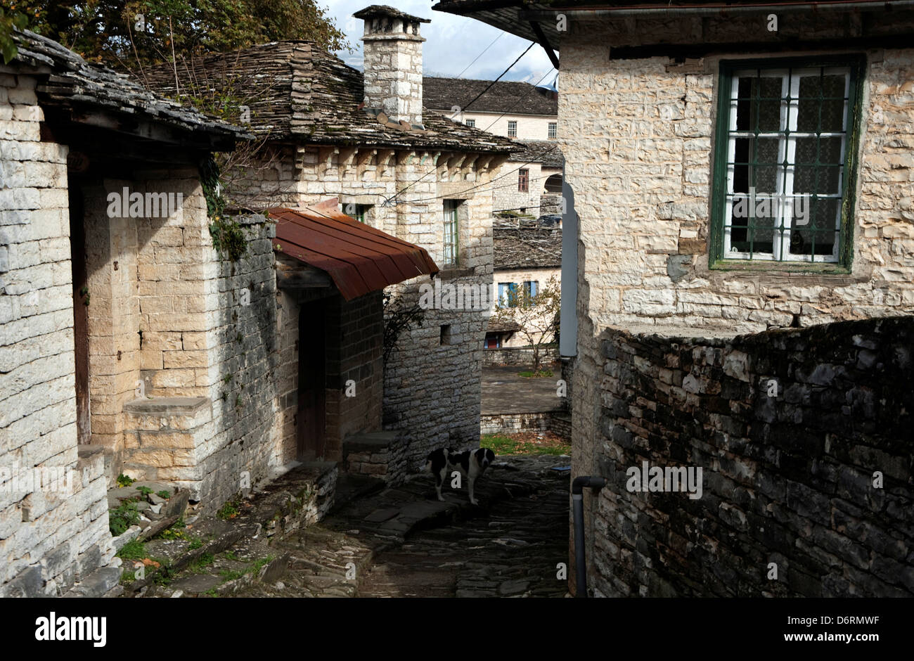Greece, Ipiros, Dilofo, Old village Stock Photo - Alamy