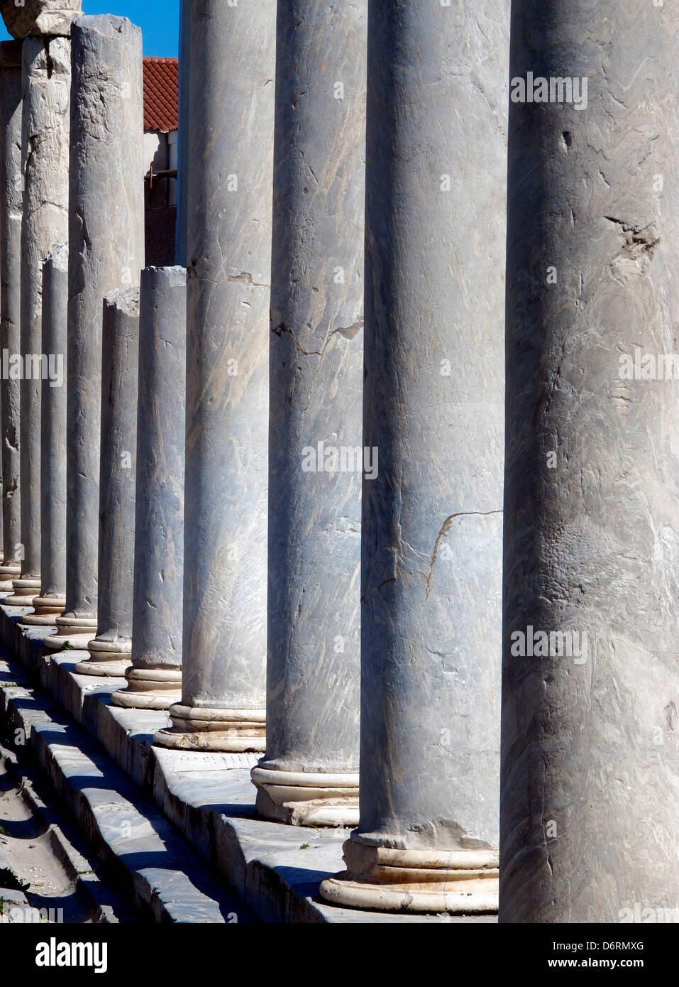 Greece, Athens, Aerides, Plaka, Ancient columns Stock Photo - Alamy
