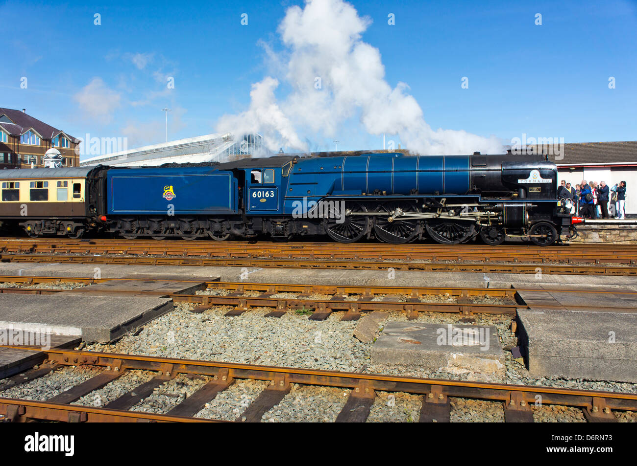 Tornado 60163 Steam Engine at Holyhead station Anglesey North Wales Uk ...