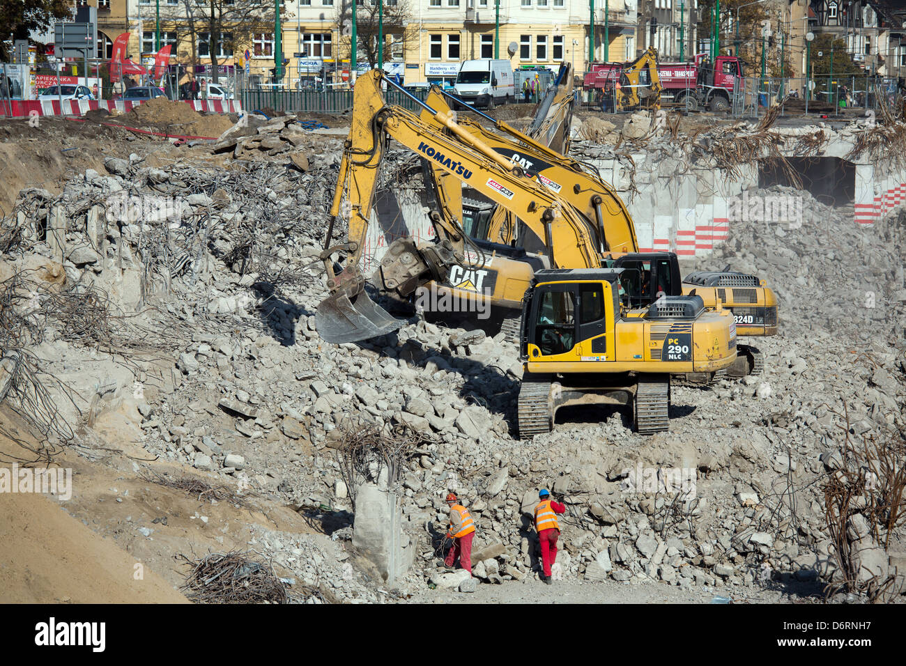 Poznan, Poland, Great building site in downtown Stock Photo - Alamy