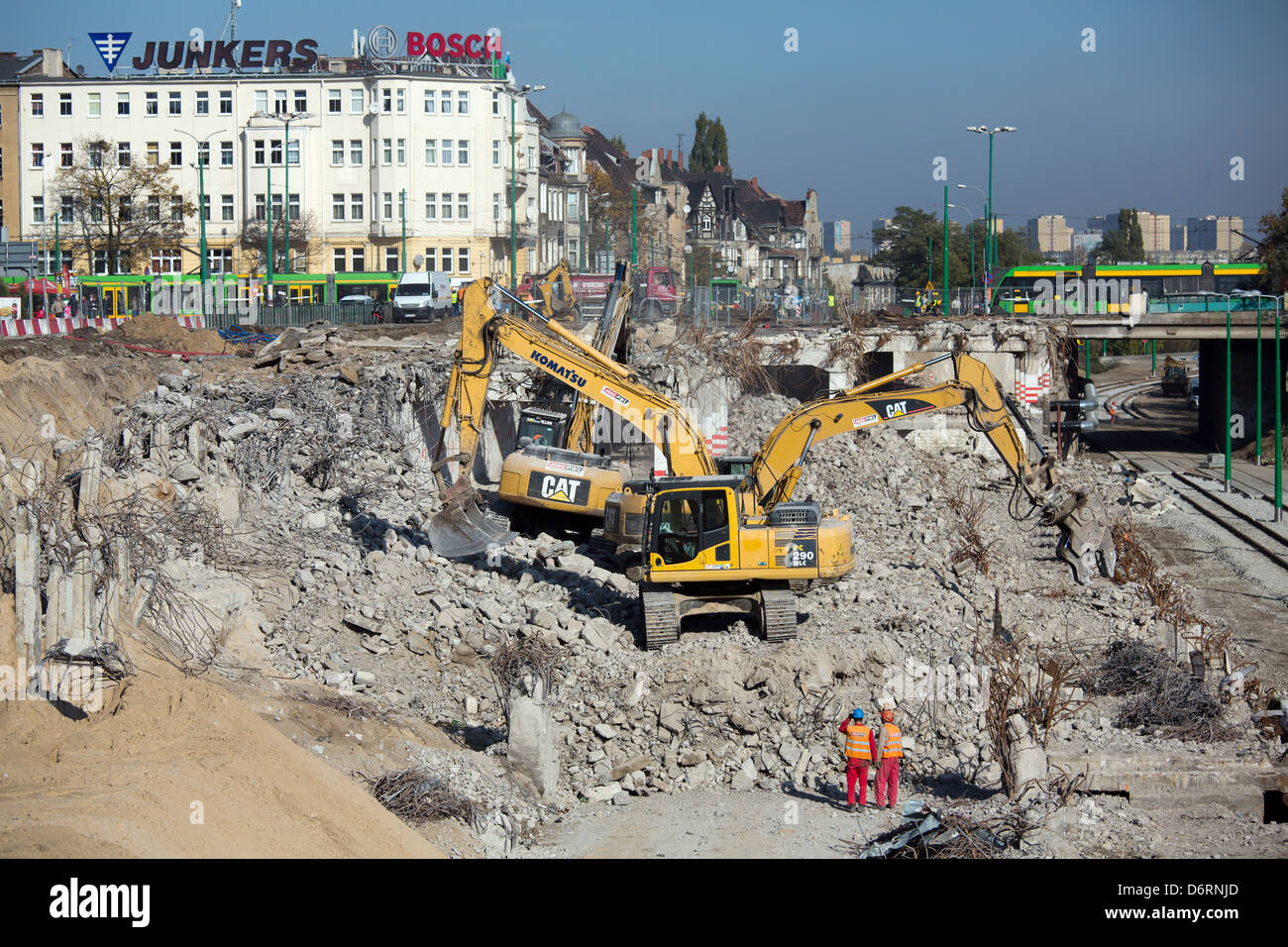 Poznan, Poland, Great building site in downtown Stock Photo - Alamy