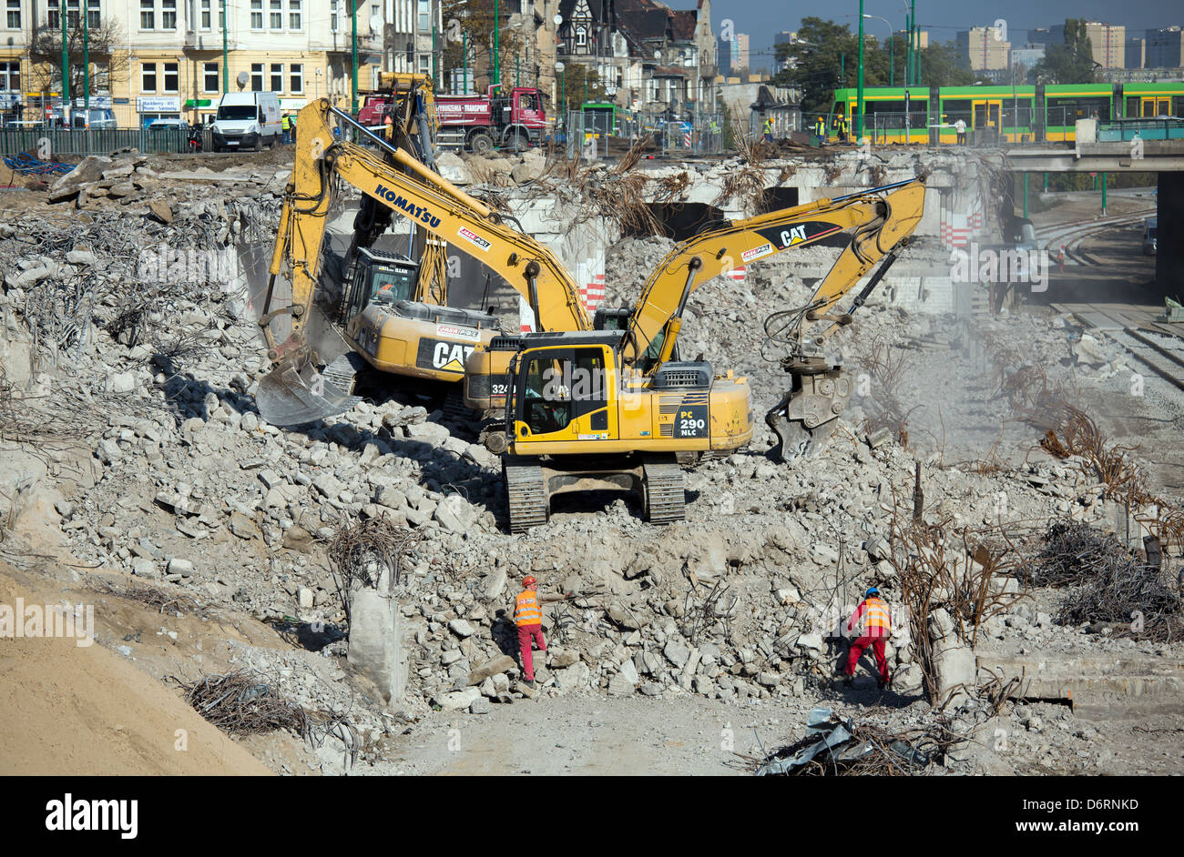 Poznan, Poland, Great building site in downtown Stock Photo - Alamy