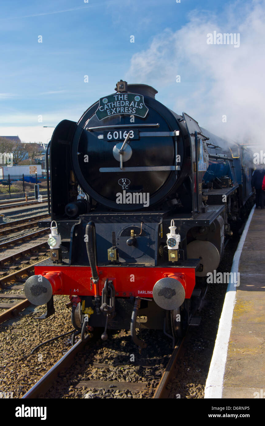 Tornado 60163 Steam Engine at Holyhead station Anglesey North Wales Uk ...