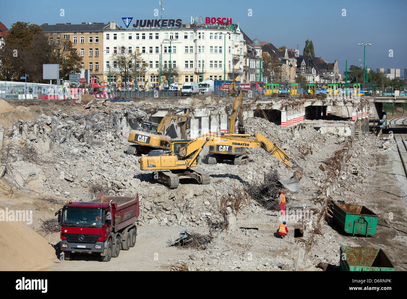 Poznan, Poland, Great building site in downtown Stock Photo - Alamy