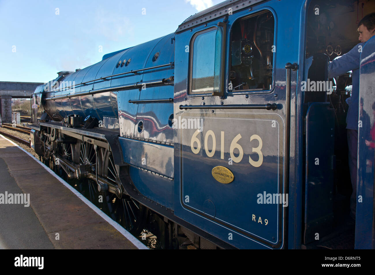 Tornado 60163 Steam Engine at Holyhead station Anglesey North Wales Uk ...