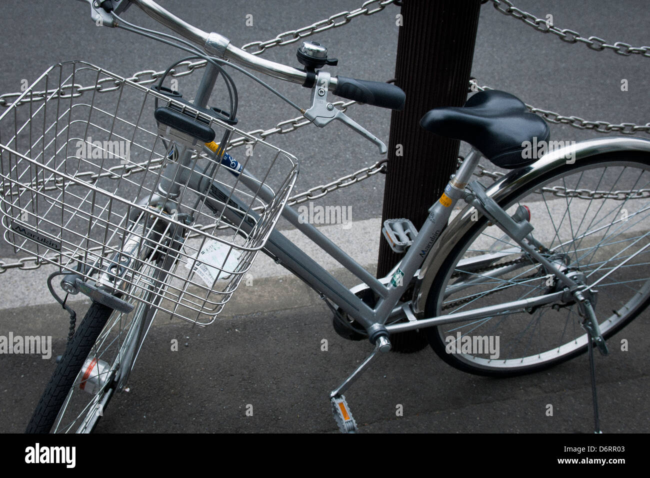 Grey bicycle, Tokyo Stock Photo - Alamy