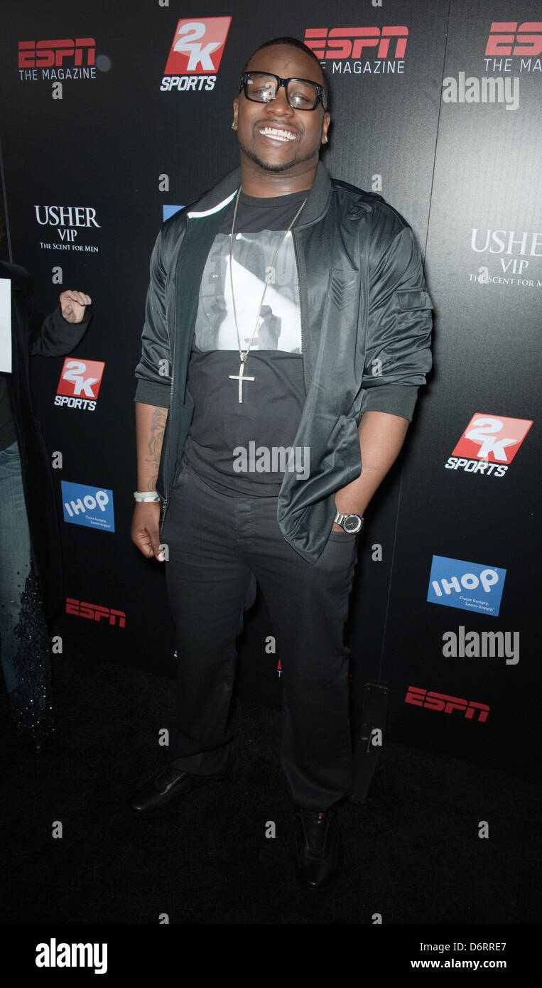 Le'Ron McClain ESPN The Magazine after dark NBA All-Star party at ...