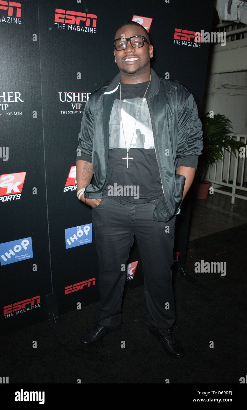 Le'Ron McClain ESPN The Magazine after dark NBA All-Star party at ...