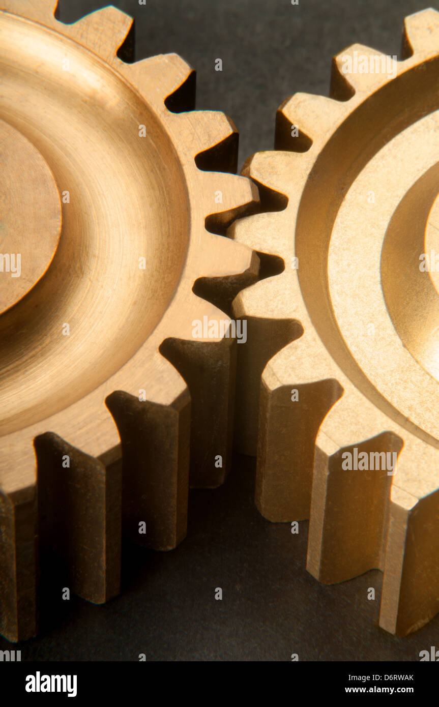 Interlocking gears hi-res stock photography and images - Alamy