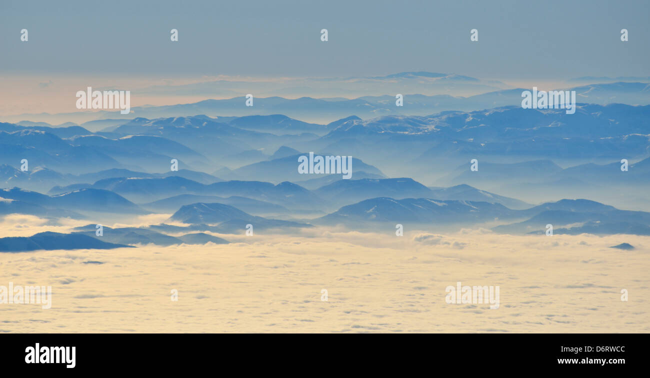 Austria aerial view alps hi-res stock photography and images - Alamy