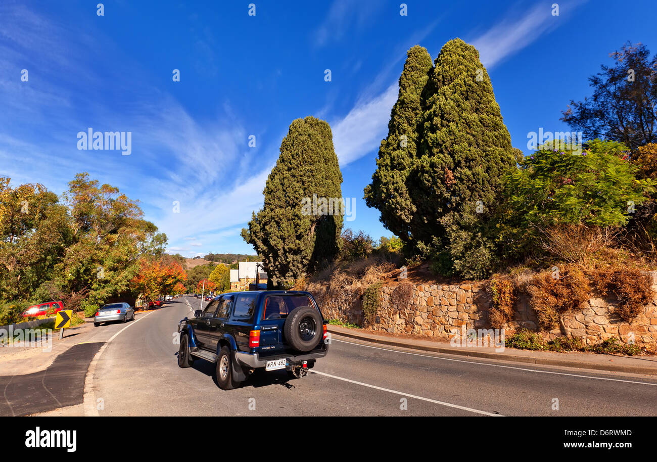 old cottage footpath church main street Clarendon Adelaide Hills South ...