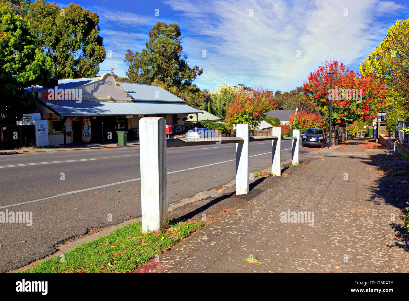 The main street of Clarendon in the Adelaide Hills South Australia ...
