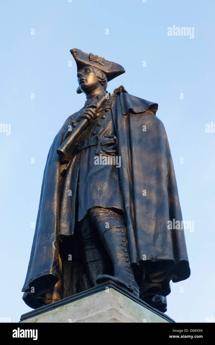 UK, England, London, Greenwich, Greenwich Park, Statue of General James ...
