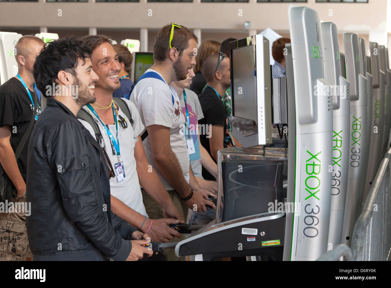 Berlin, Germany, free games on the XBOX 360 at Campus Party Europe ...
