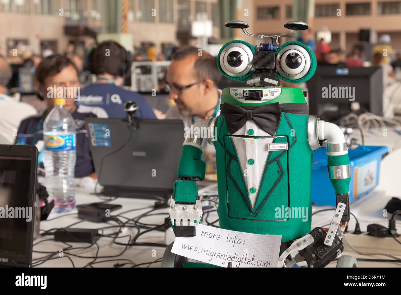 Berlin, Germany, inventors in the development of robots at Campus Party ...