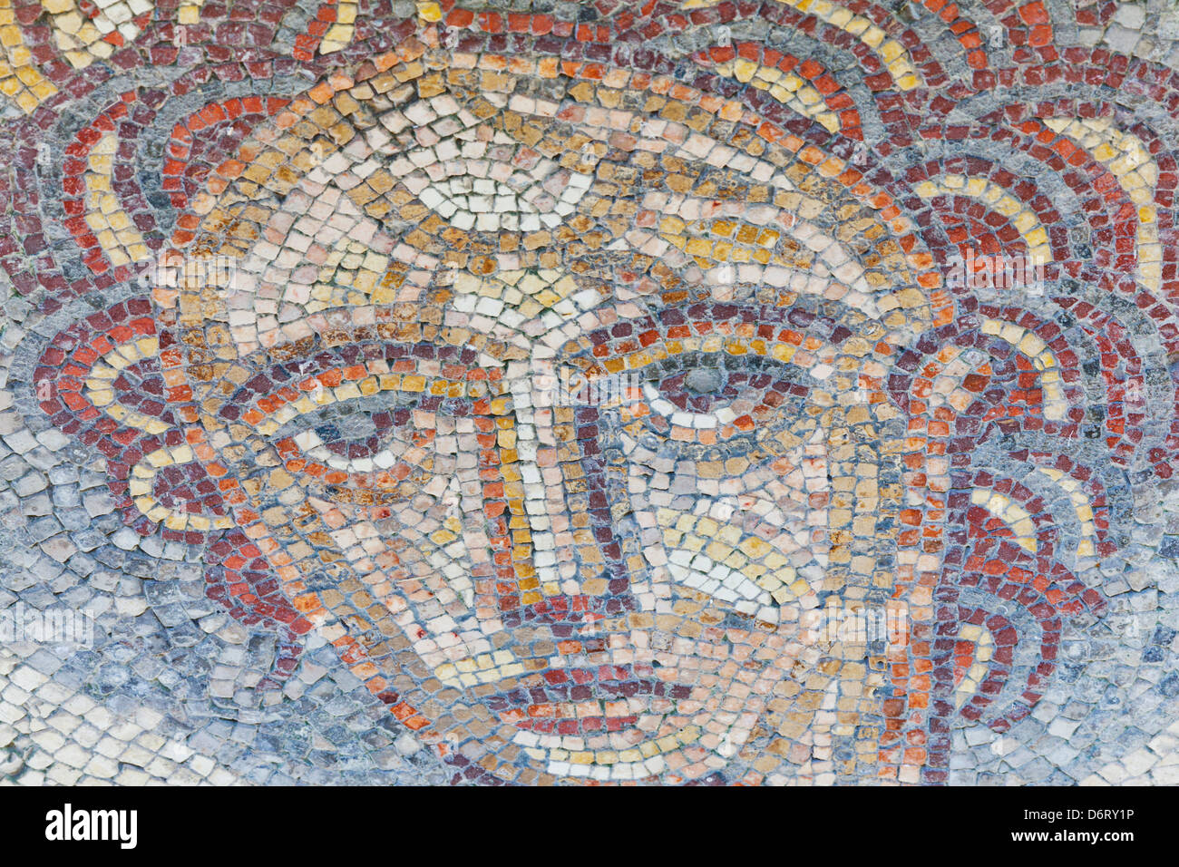 UK, England, West Sussex, Bignor, Bignor Roman Villa, The Venus Room ...