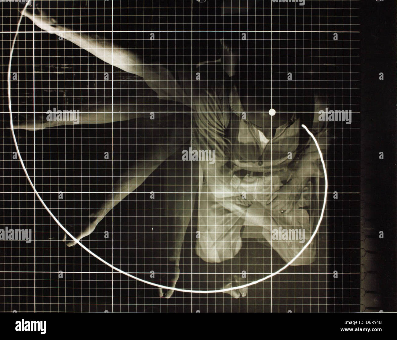 A photograph capturing anthropometric testing at Convair/General ...