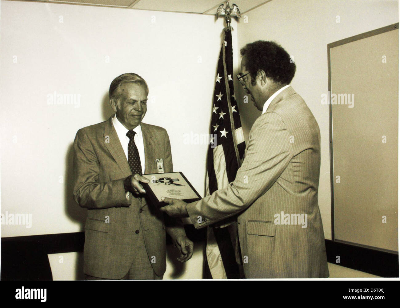 This image features William Bullock and other personnel from Convair ...
