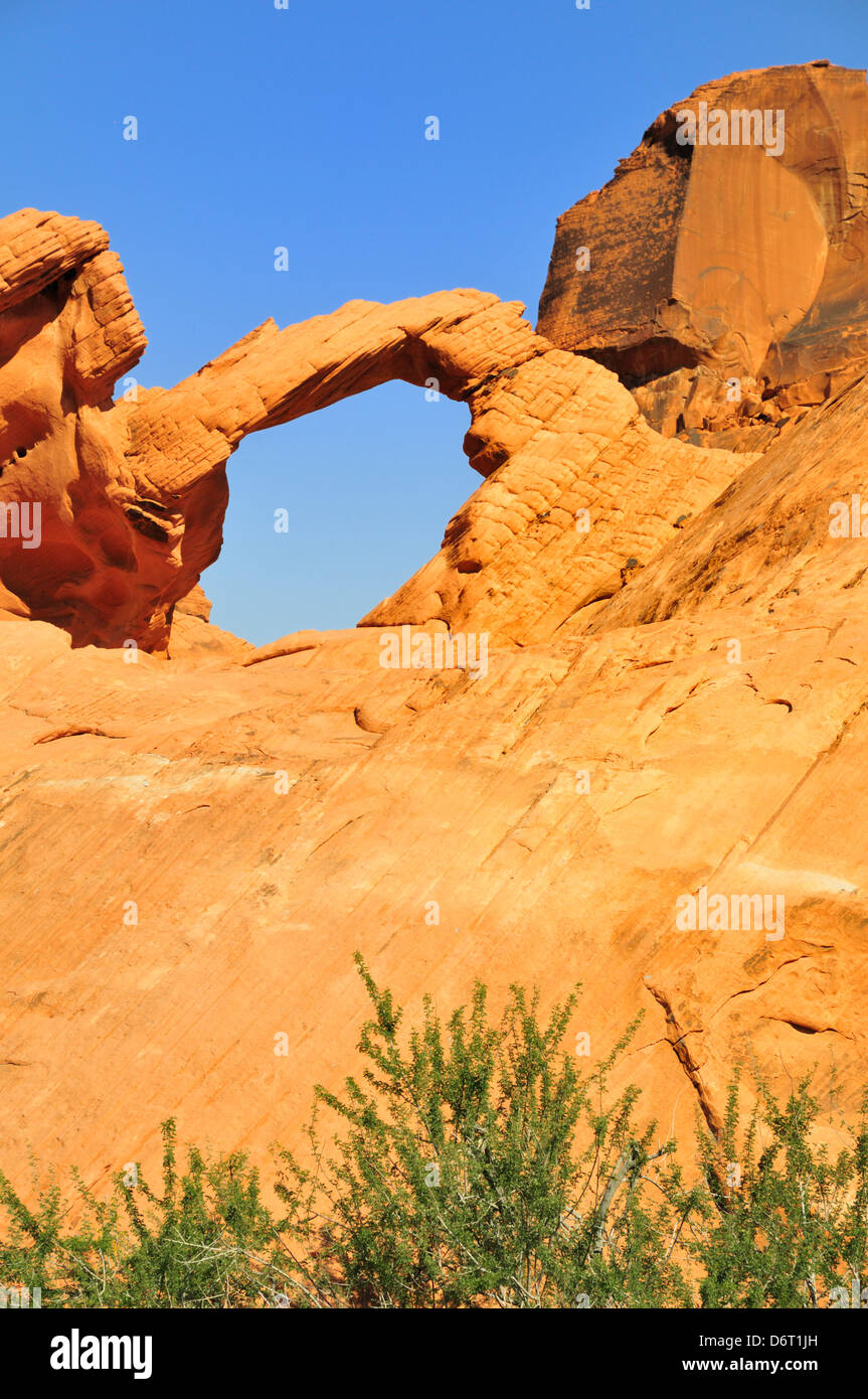 Arch rock, Valley of Fire State Park Stock Photo - Alamy