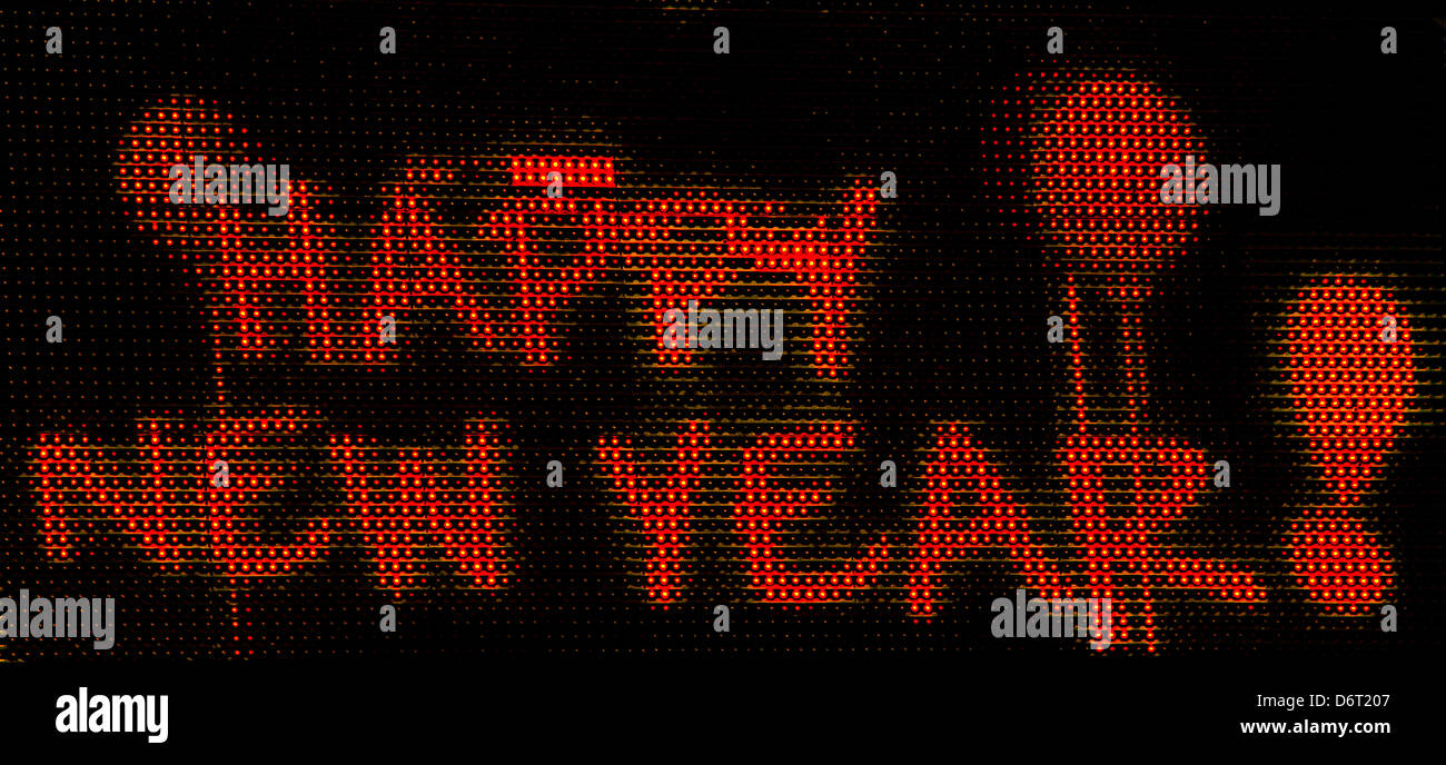 Happy new year sign hi-res stock photography and images - Alamy