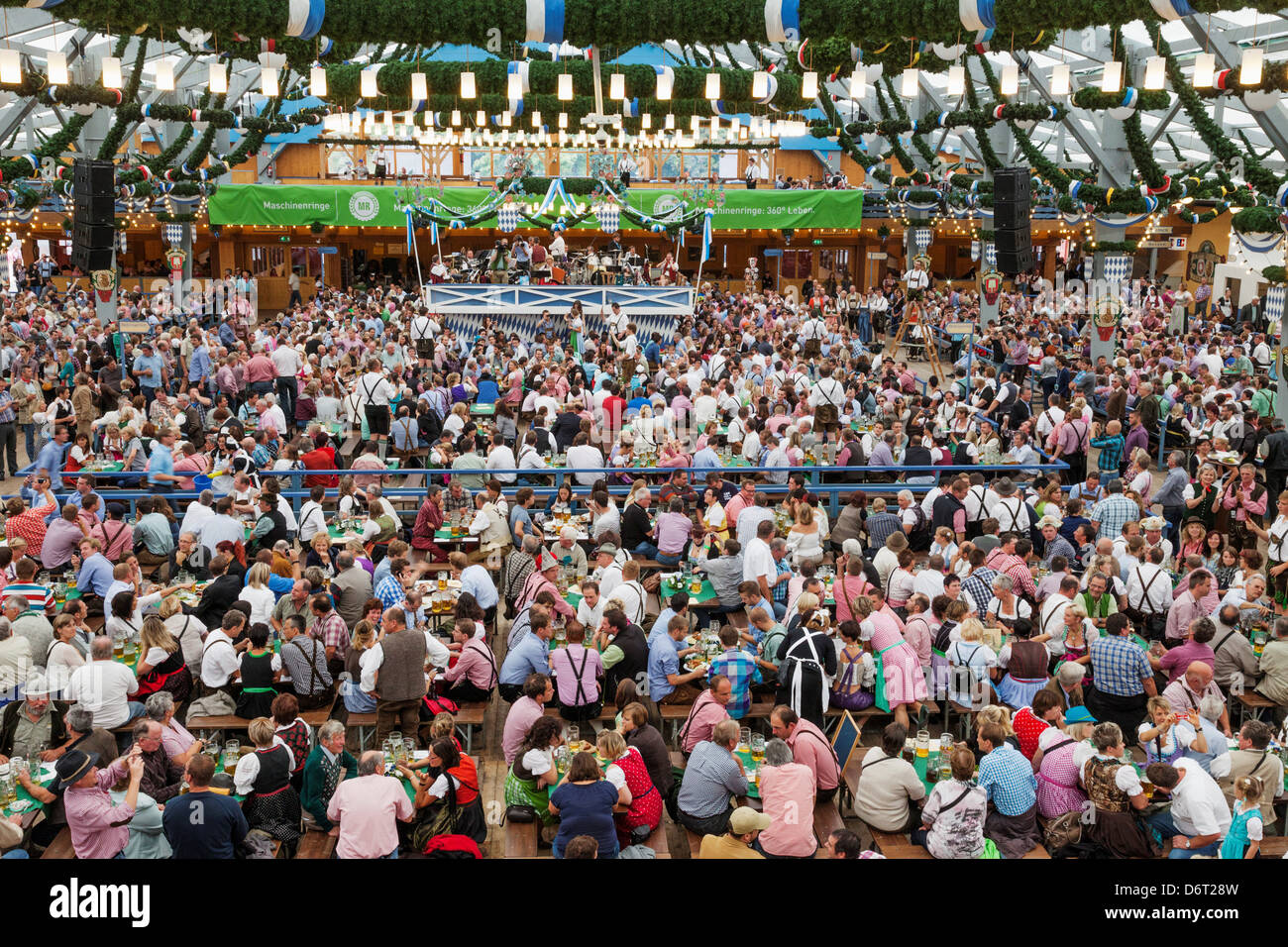 People drinking beer during Oktoberfest, Munich, Bavaria, Germany Stock ...