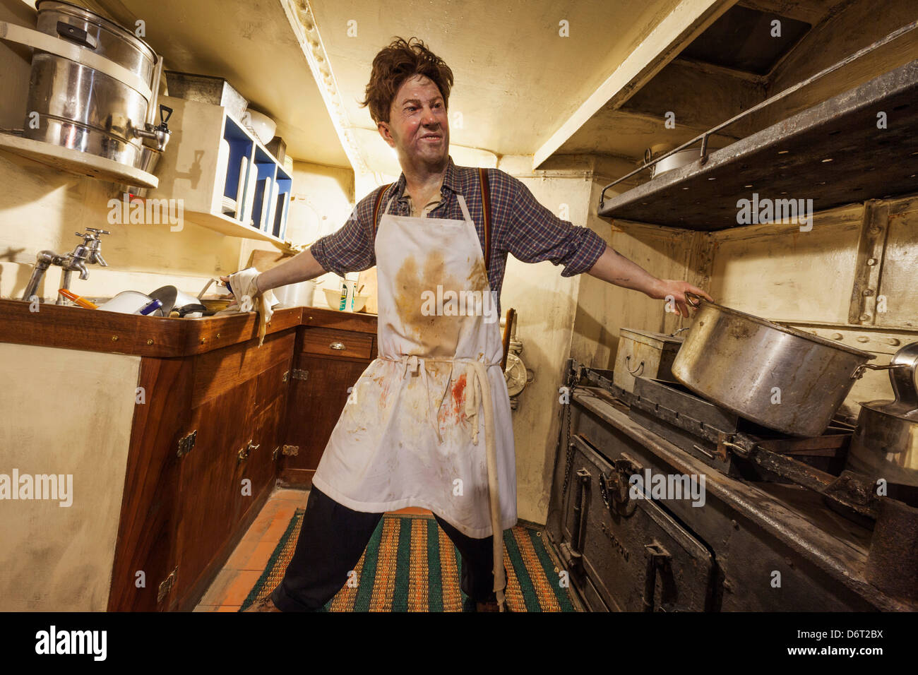 Exhibition of fishing trawler galley, National Fishing Heritage Centre ...