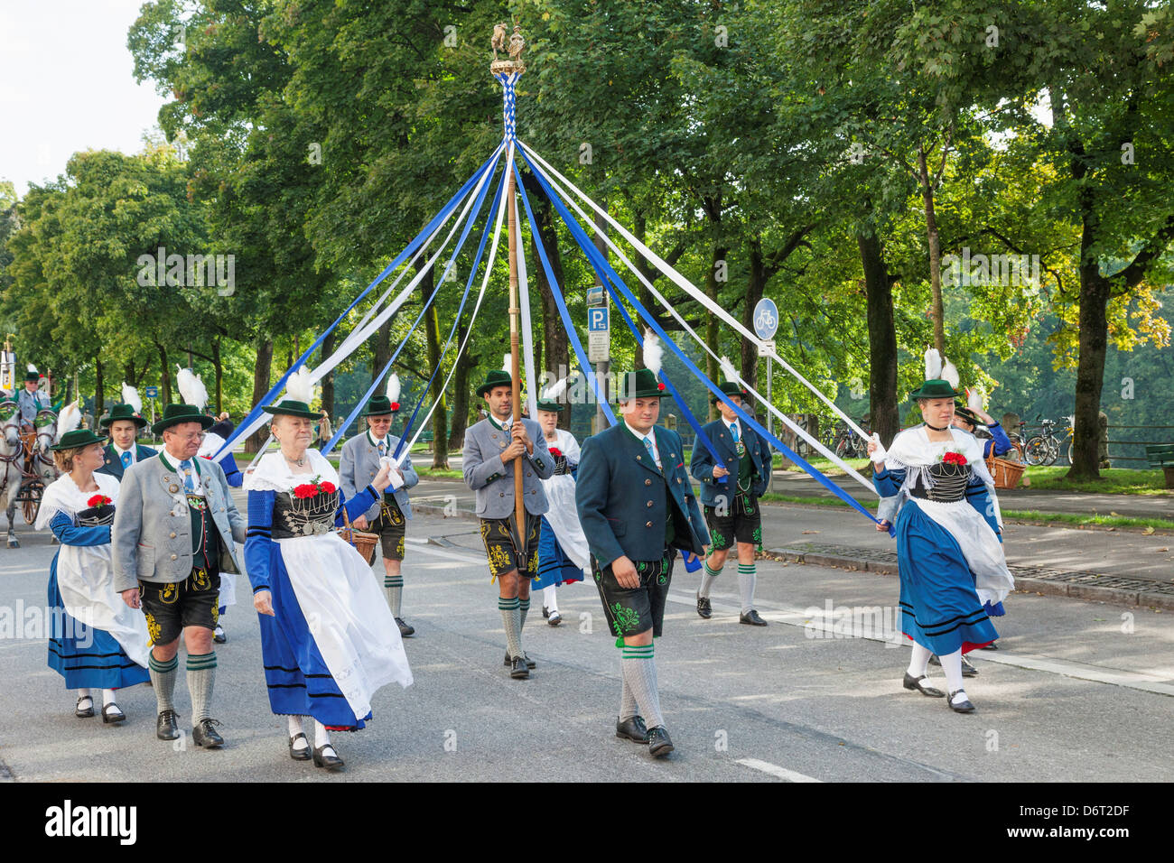 Oktoberfest maypole hi-res stock photography and images - Alamy