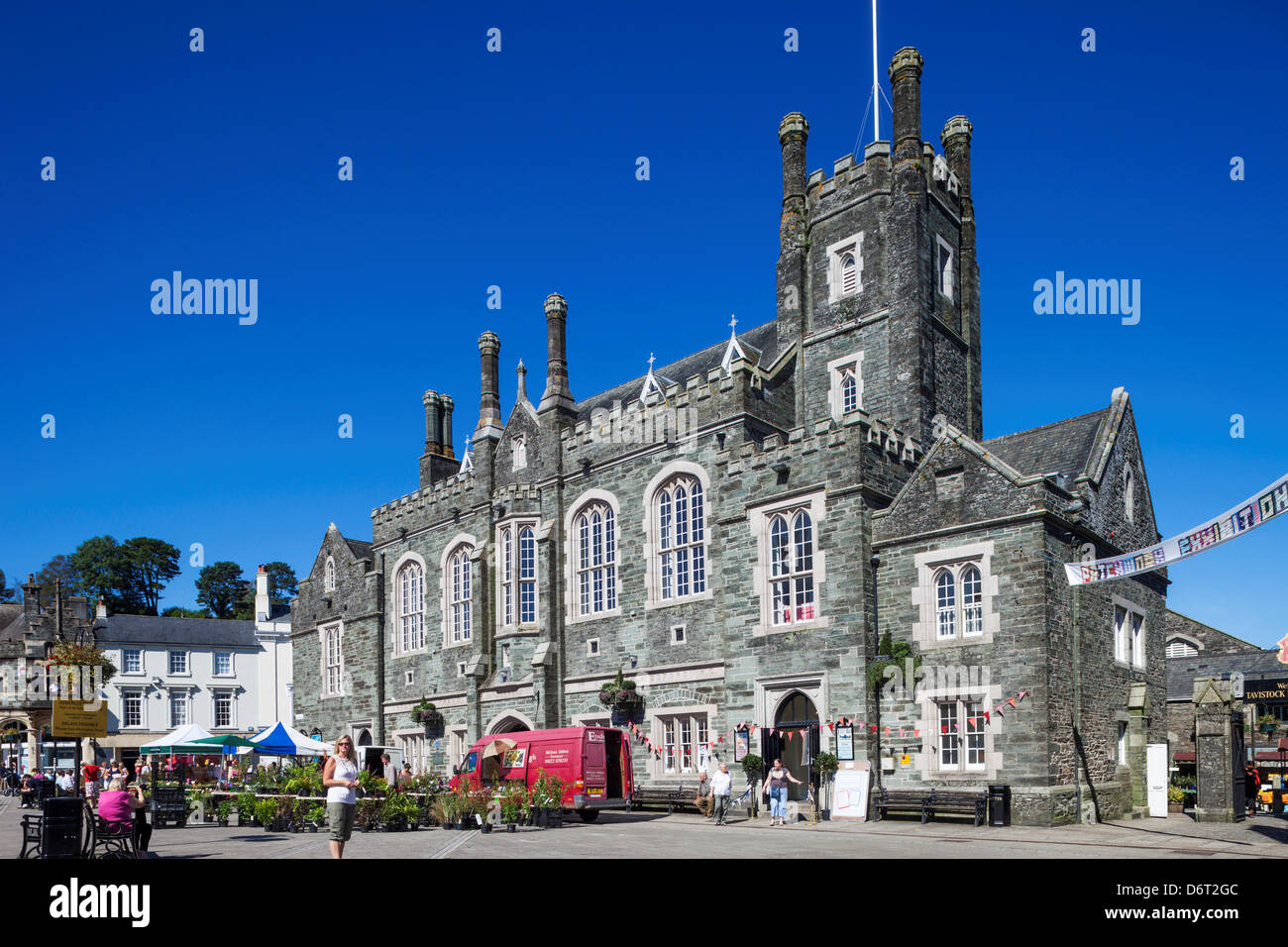 UK, England, Devon, Tavistock, Town Hall Stock Photo - Alamy