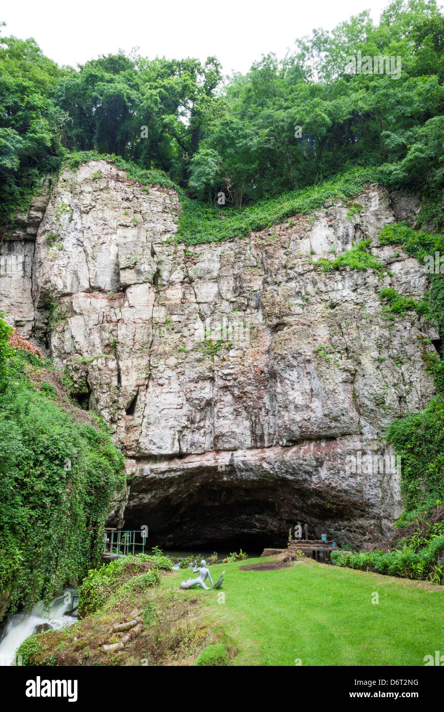 UK, England, Somerset, Wookey Hole, Entrance to Wookey Hole Caves Stock ...