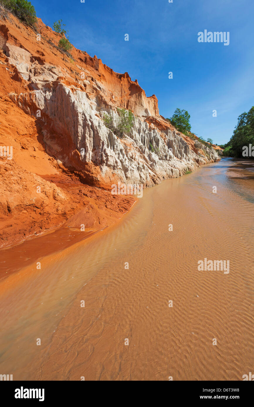 Vietnam, Mui Ne, Red Canyon and The Fairy Spring (Suoi Tien Stock Photo ...