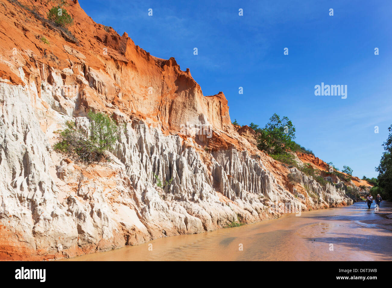 Vietnam, Mui Ne, Red Canyon and The Fairy Spring (Suoi Tien Stock Photo ...