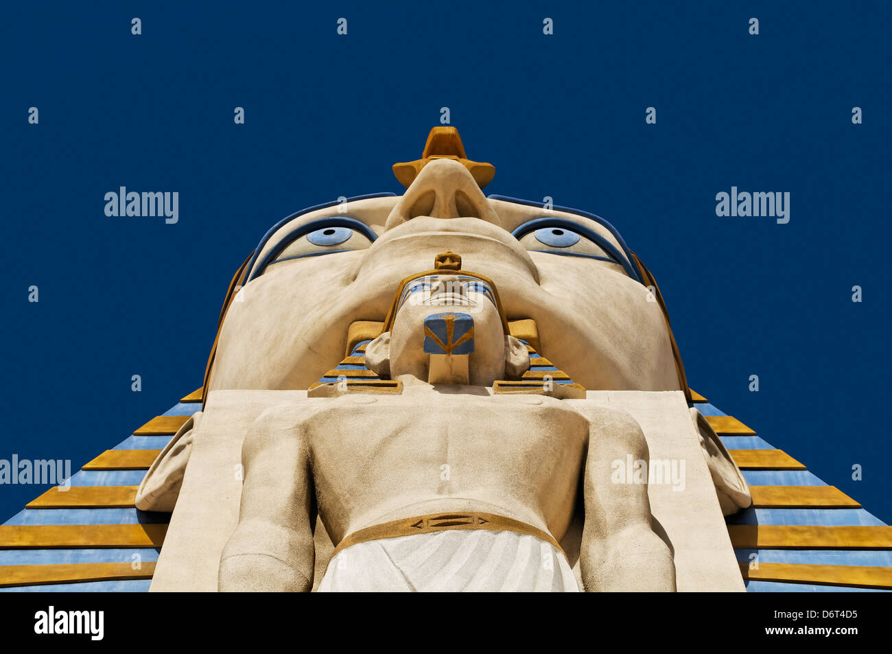 USA, Nevada, Las Vegas, Replica of Egyptian sphinx at Luxor Hotel and ...