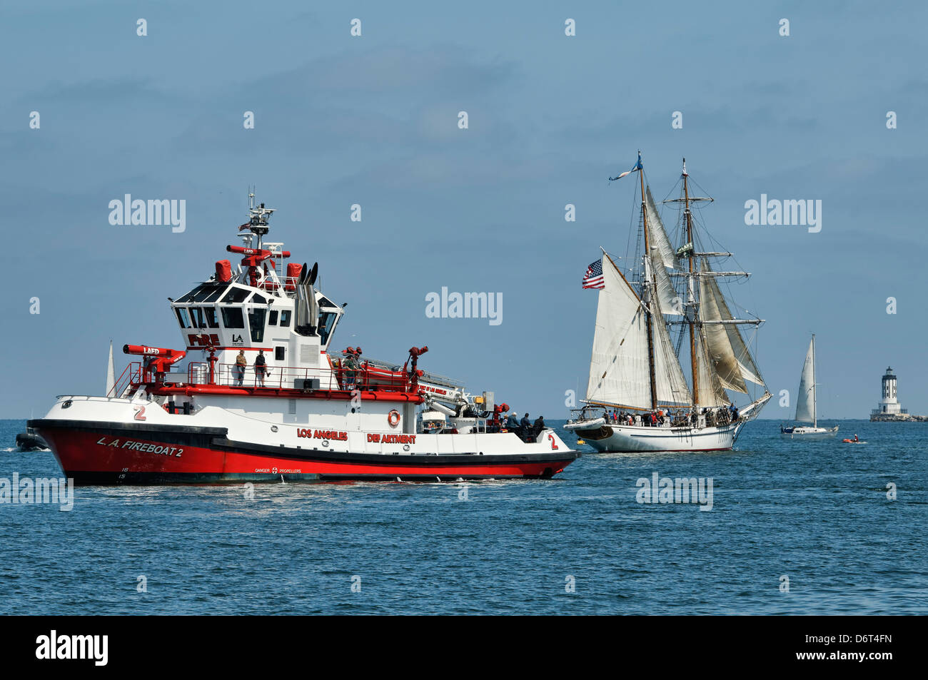 USA California San Pedro Port Los Angeles Los Angeles Fire Department ...