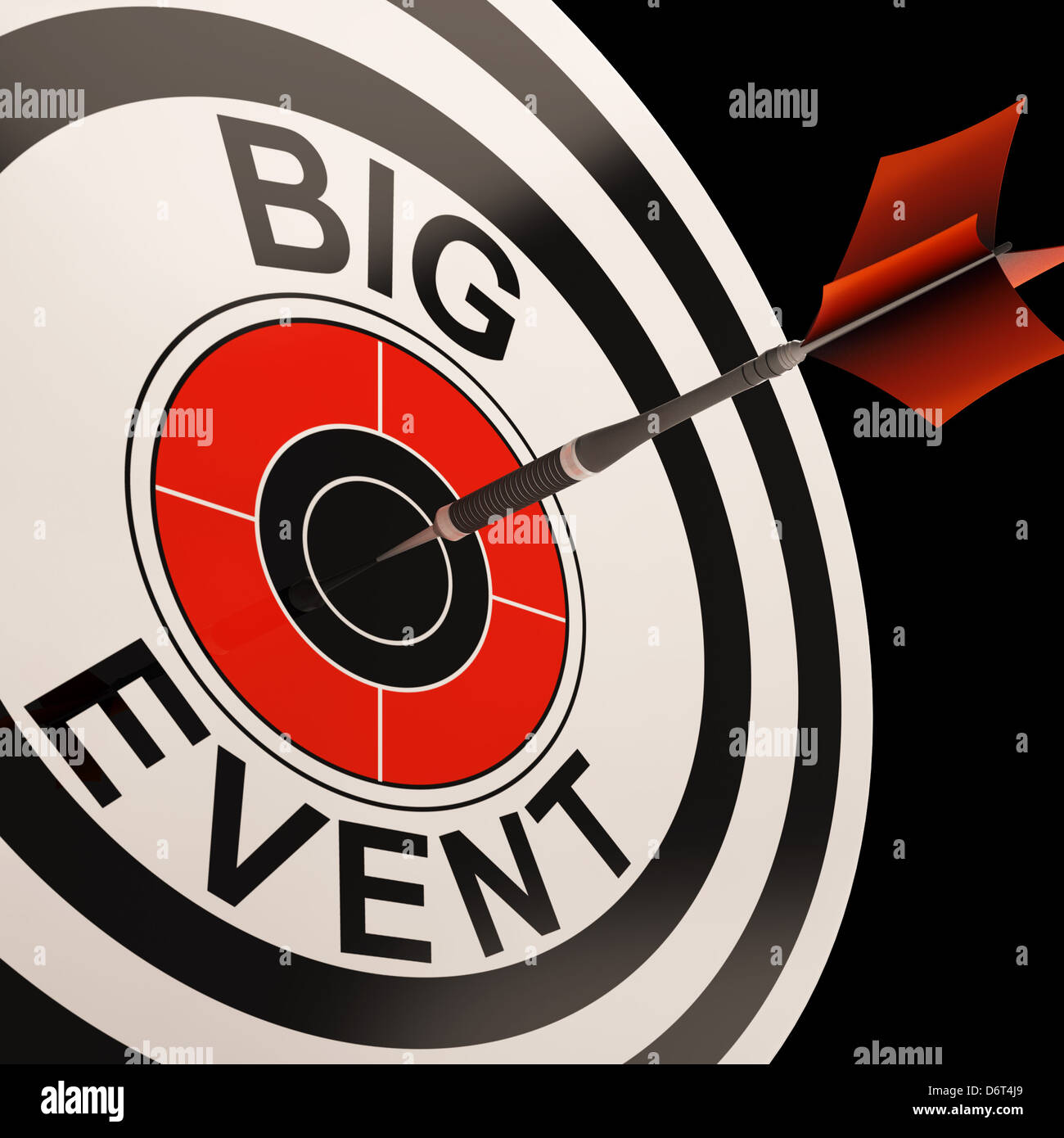 Big Event Target Showing Celebrations Performances And Parties Stock ...