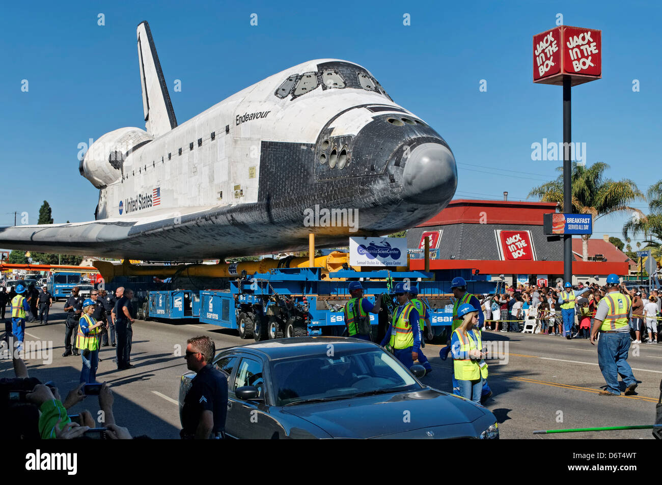 Space Shuttle Over Los Angeles