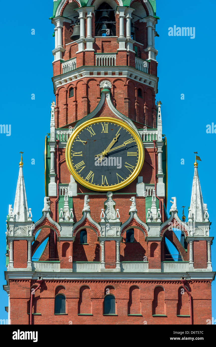Spasskaya Tower of Moscow Kremlin Stock Photo - Alamy