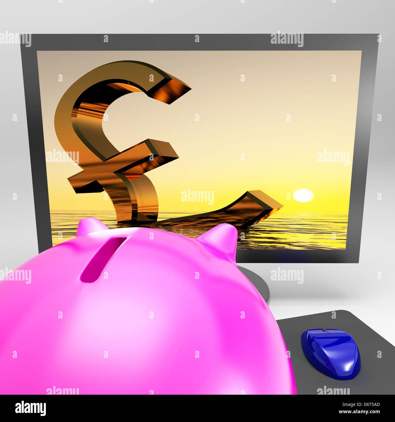 Sinking Pound Showing British Economy Plunging Crisis Stock Photo - Alamy