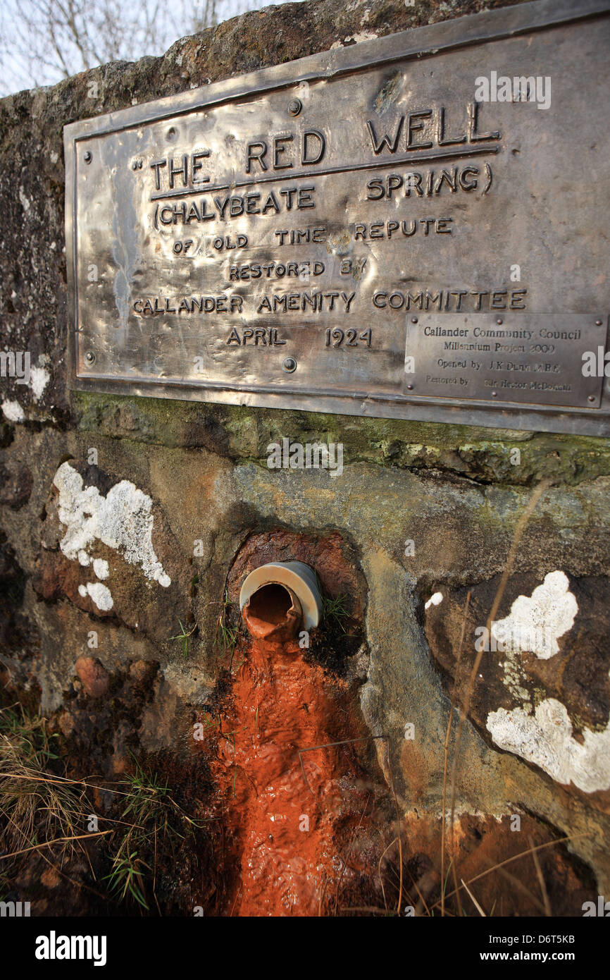 Chalybeate Spring near Callander in Perthshire Scotland Stock Photo - Alamy