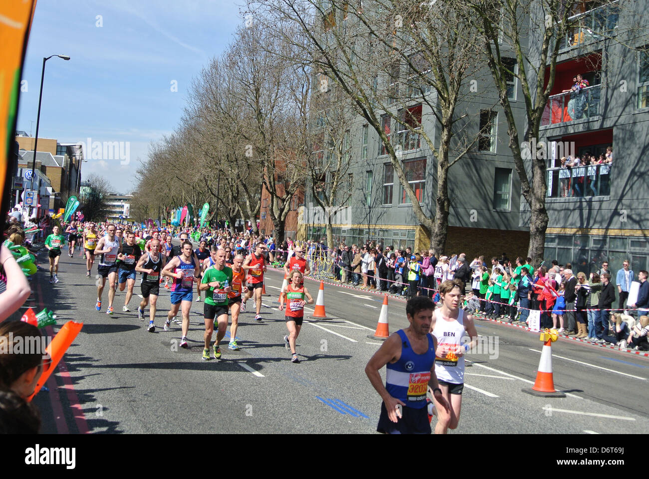 London Marathon runners Stock Photo - Alamy