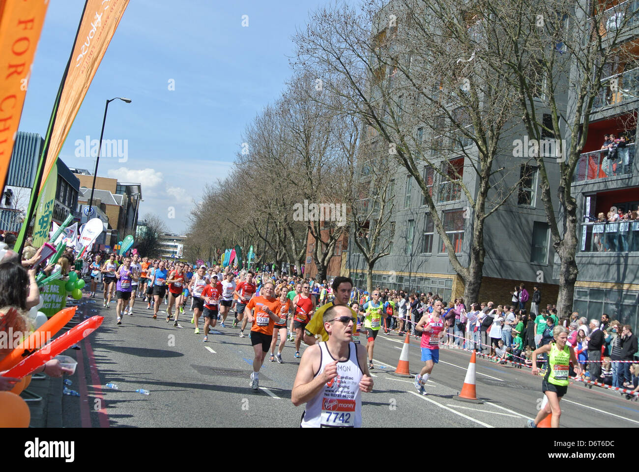 London Marathon runners Stock Photo - Alamy