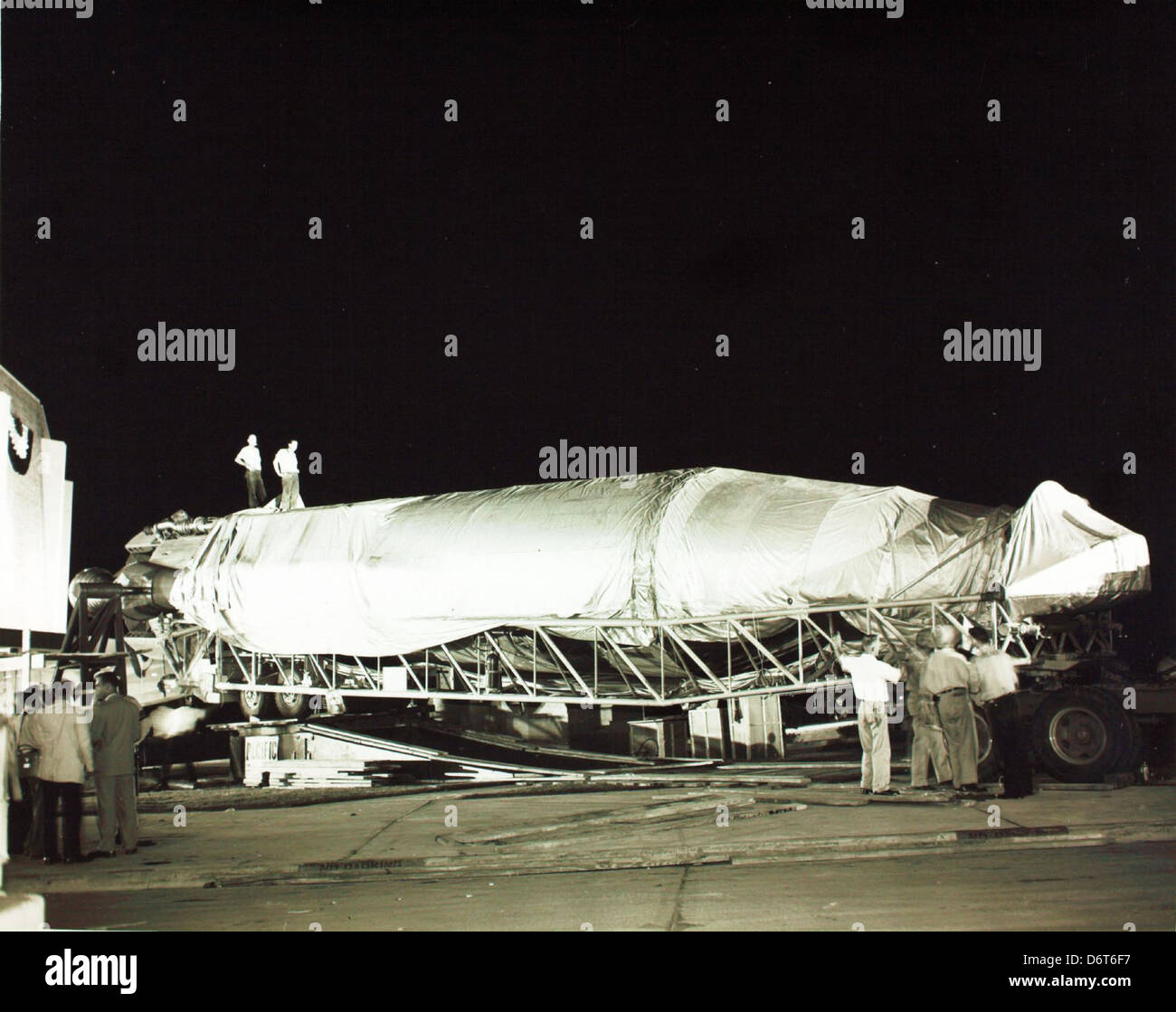 This image features the Atlas transporter used in the 1960s by Convair ...