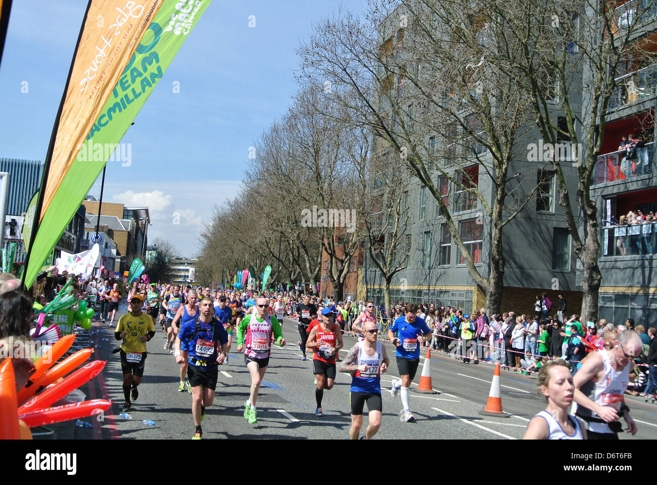 London Marathon runners Stock Photo - Alamy