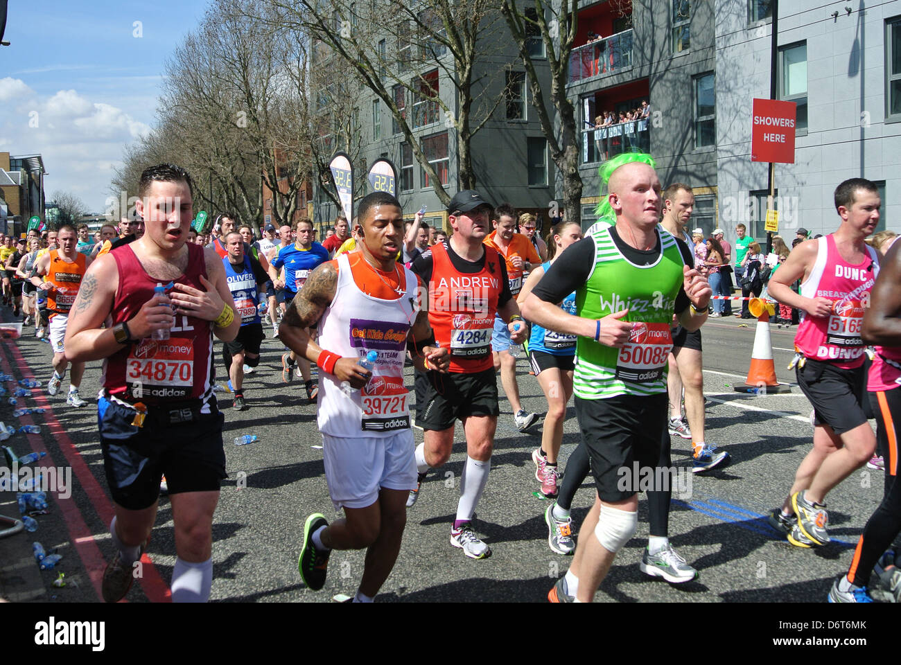 Runners at the London Marathon Stock Photo - Alamy